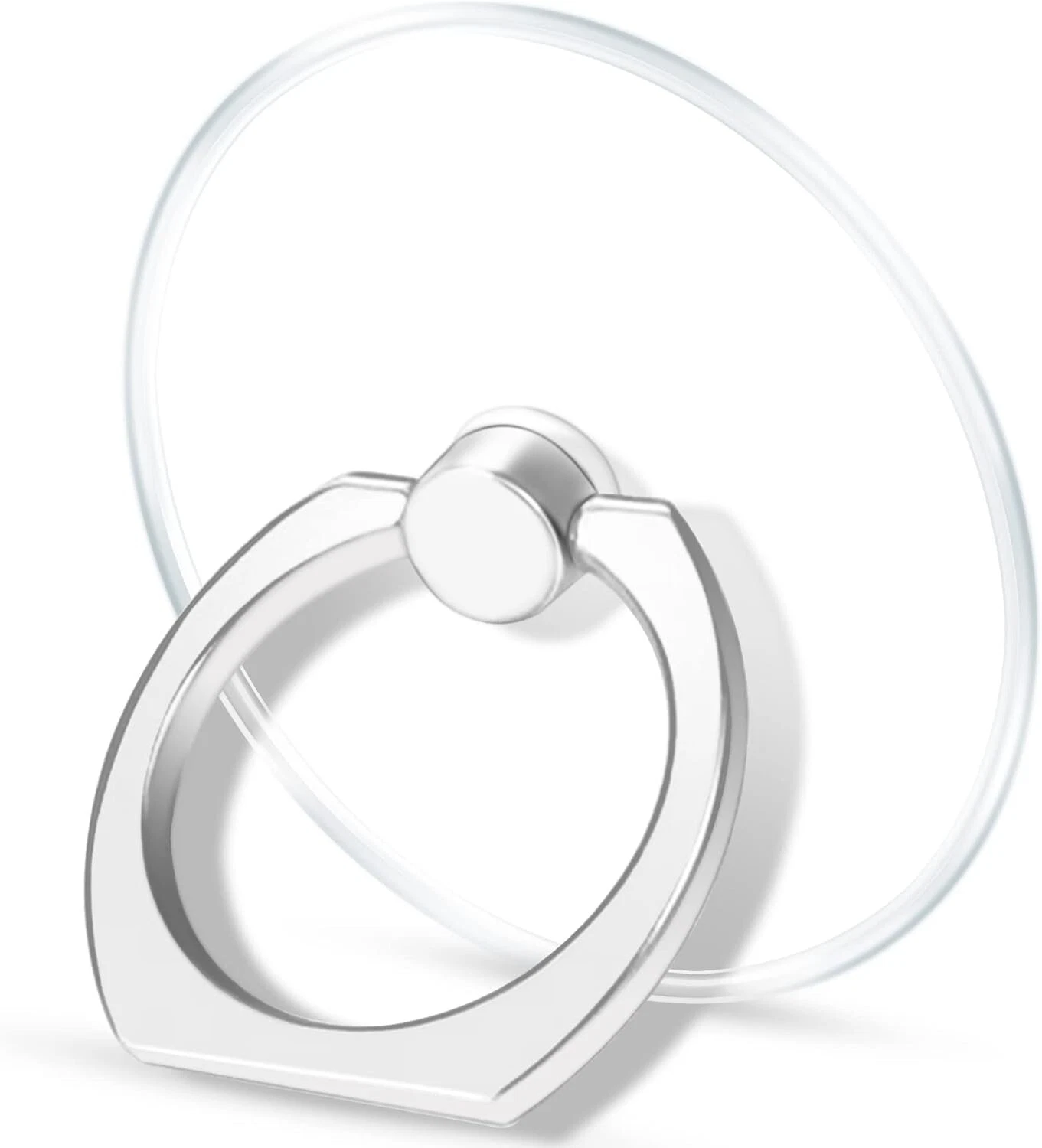 STAR- Transparent Clear Phone Ring Grips Holder Kickstand, Finger Ring ...