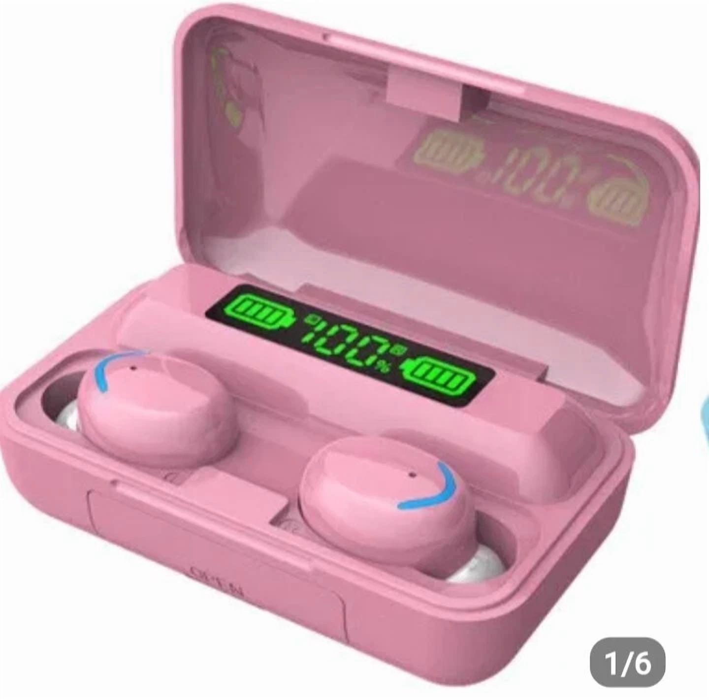 STAR- Tws Bluetooth Earbuds/Power Bank/Pink/Led/Ipx-7/Call Function ...