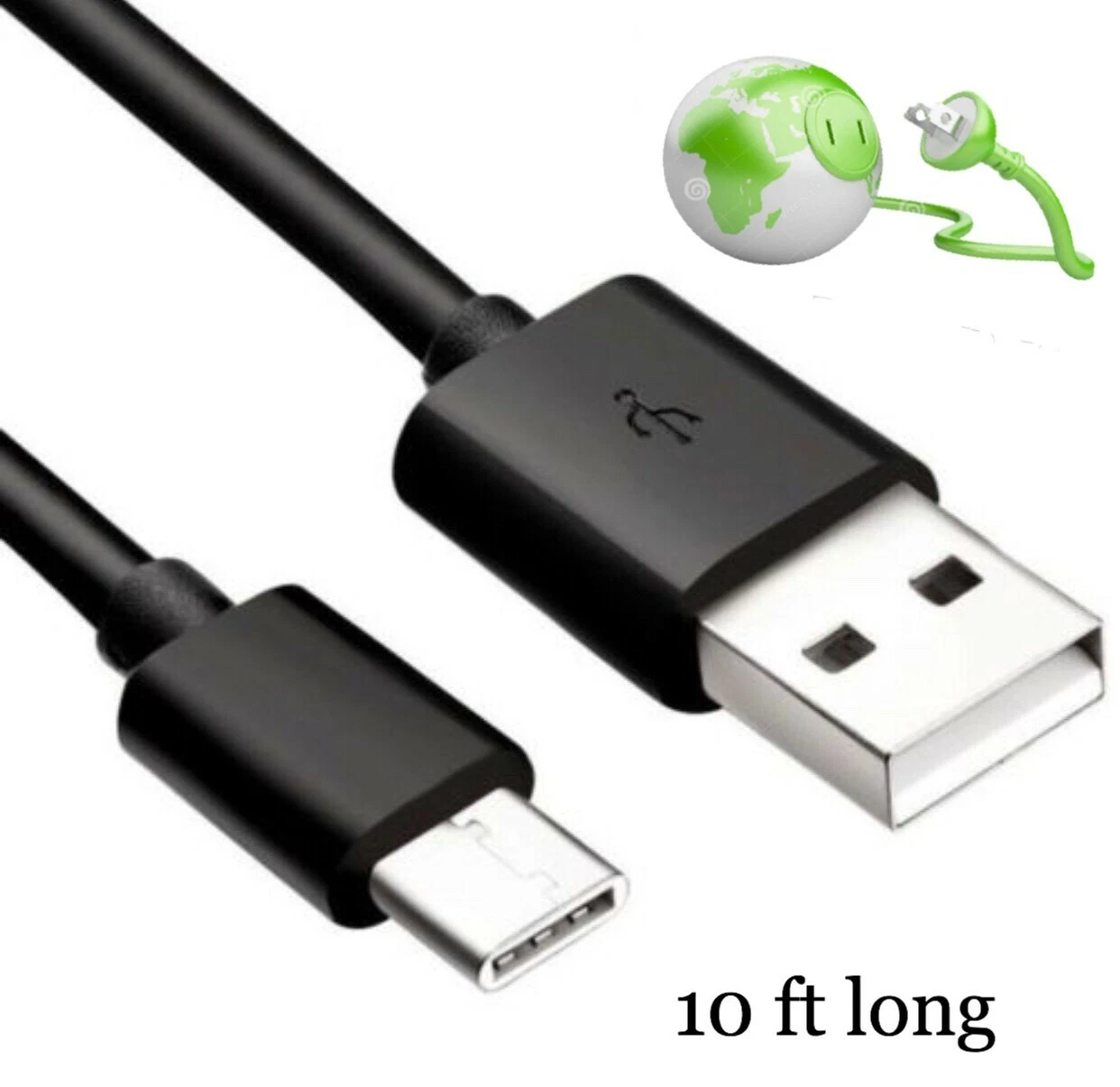 STAR- Type C 10 Ft Usb Cable Charger & Data For 8Bitdo Controller Sn30 ...
