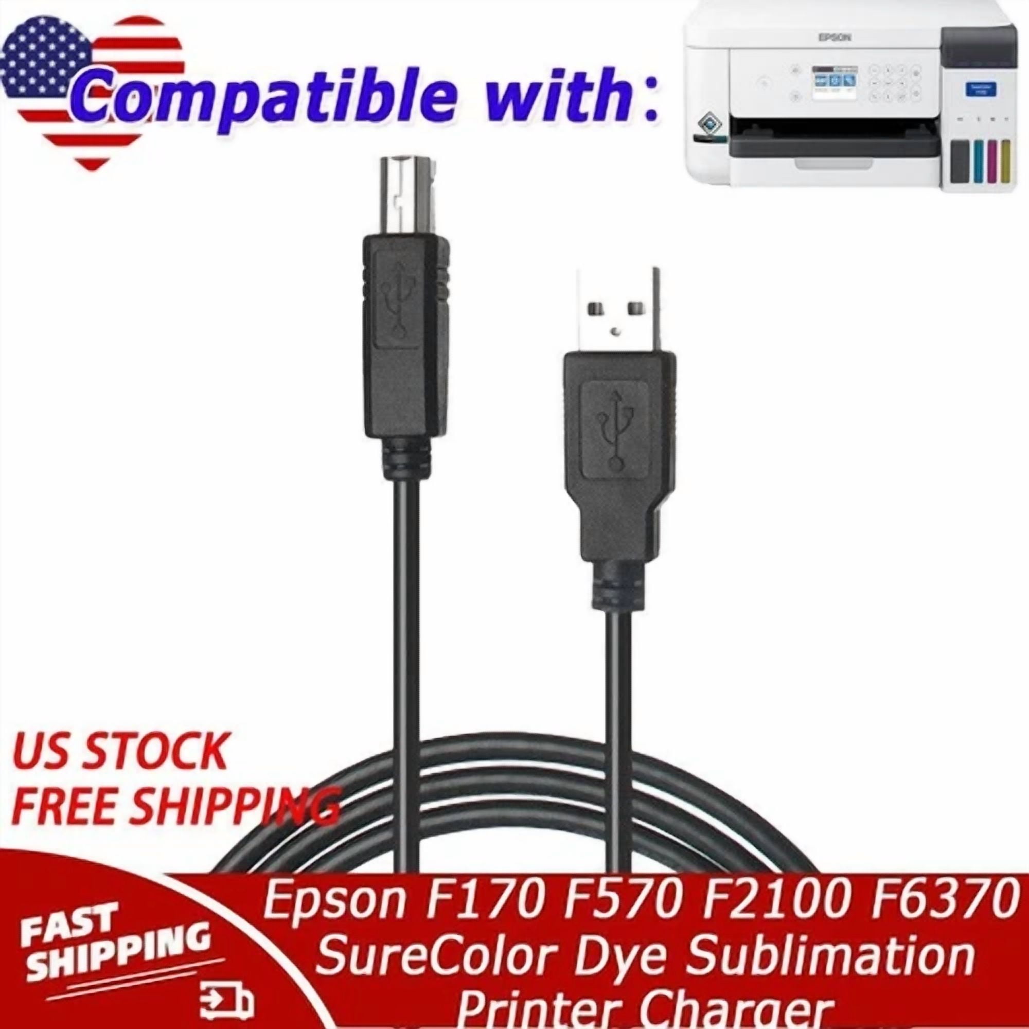 STAR- Usb Cable Cord For Epson F170 F570 F2100 F6370 Surecolor Dye ...