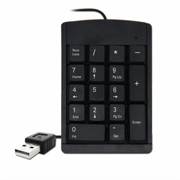 STAR- Usb Number Pad Numpad Numeric Keypad 17 Keys Keyboard For Laptop ...