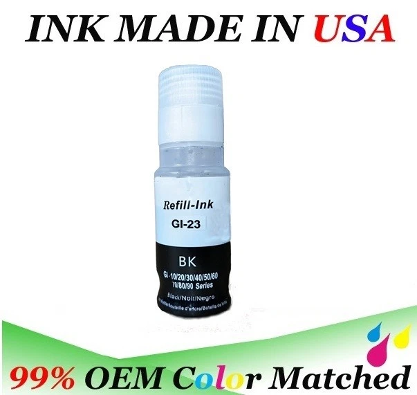 STAR- Vc Black Gi-23 Ink Bottle Replacement Compatible For Canon Pixma ...