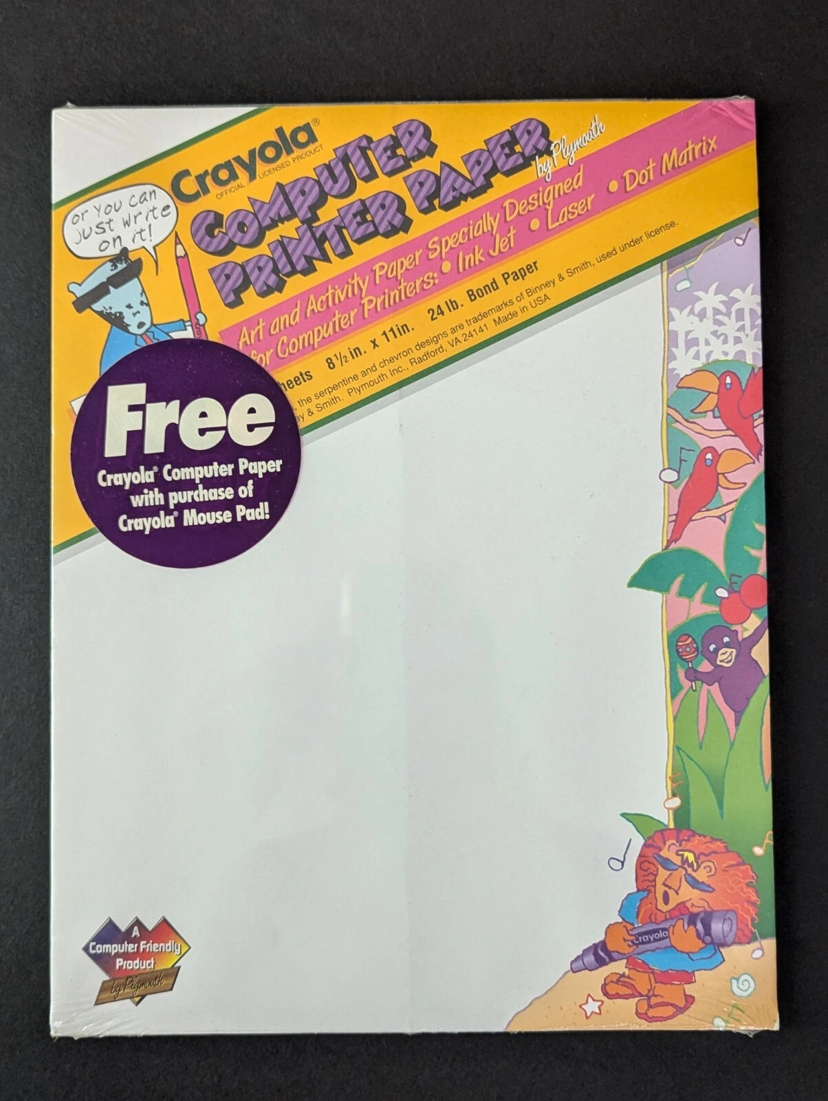STAR- Vintage Crayola Printer Paper 1990S Nostalgia Sealed - Walmart.com