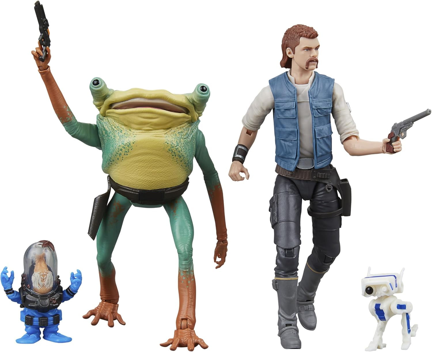 STAR--WARS The Black Series Cal Kestis, BD-1, Turgle & Skoova Stev ...
