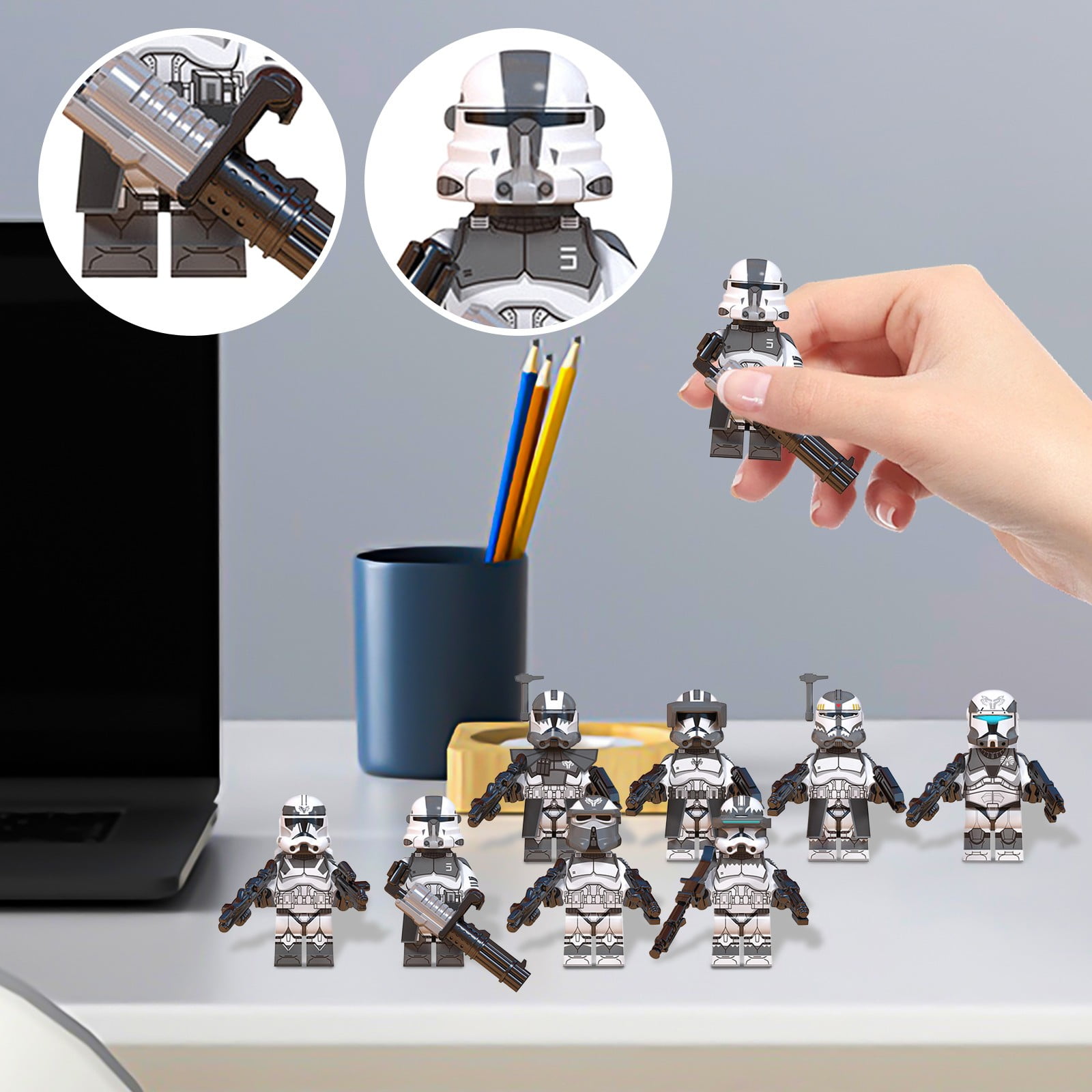 STAR --- WARS - Building Blocks Toys - 8PCS STAR --- WARS Battle ...