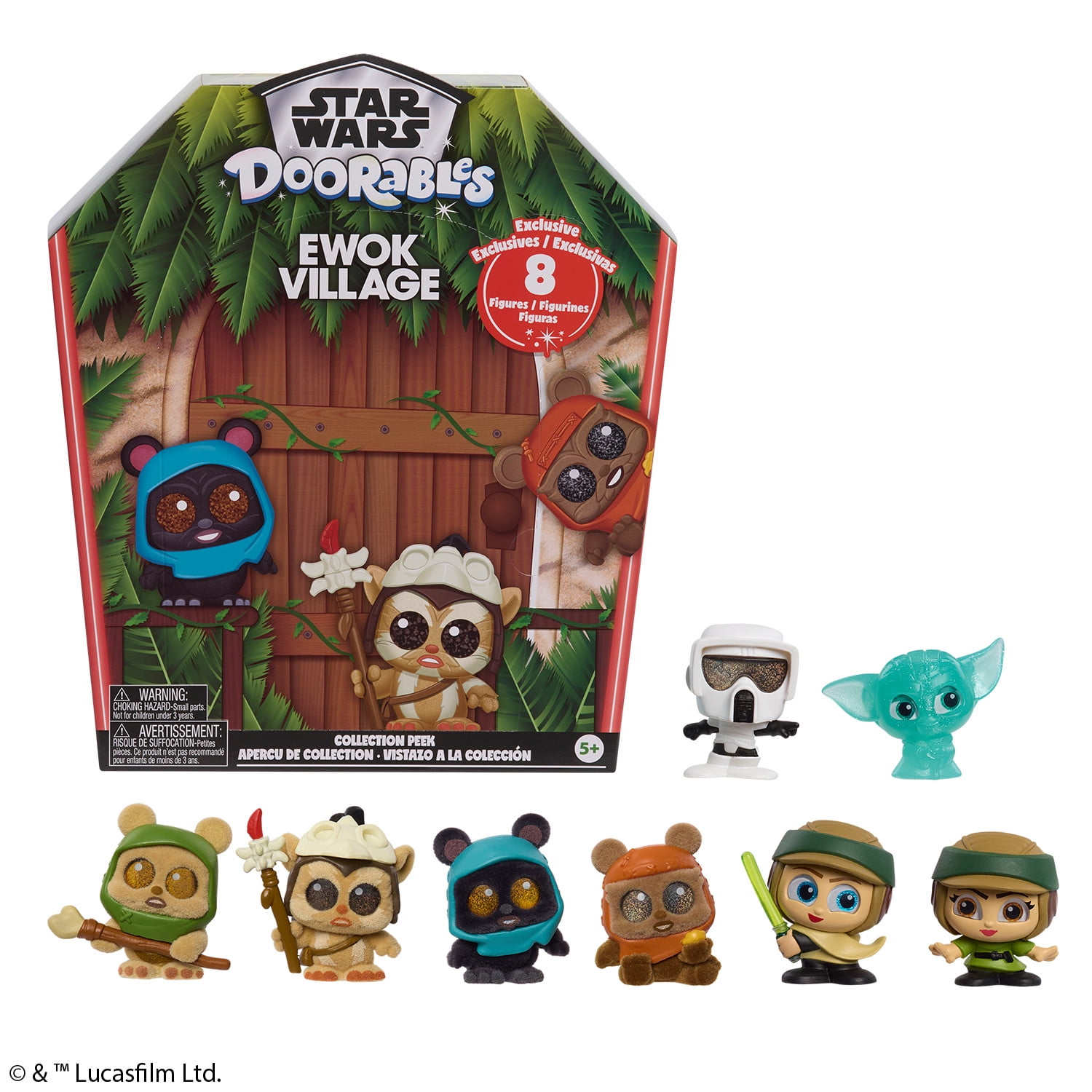 STAR WARS™ Doorables Ewok Village Collection Peek, Collectible Figures ...