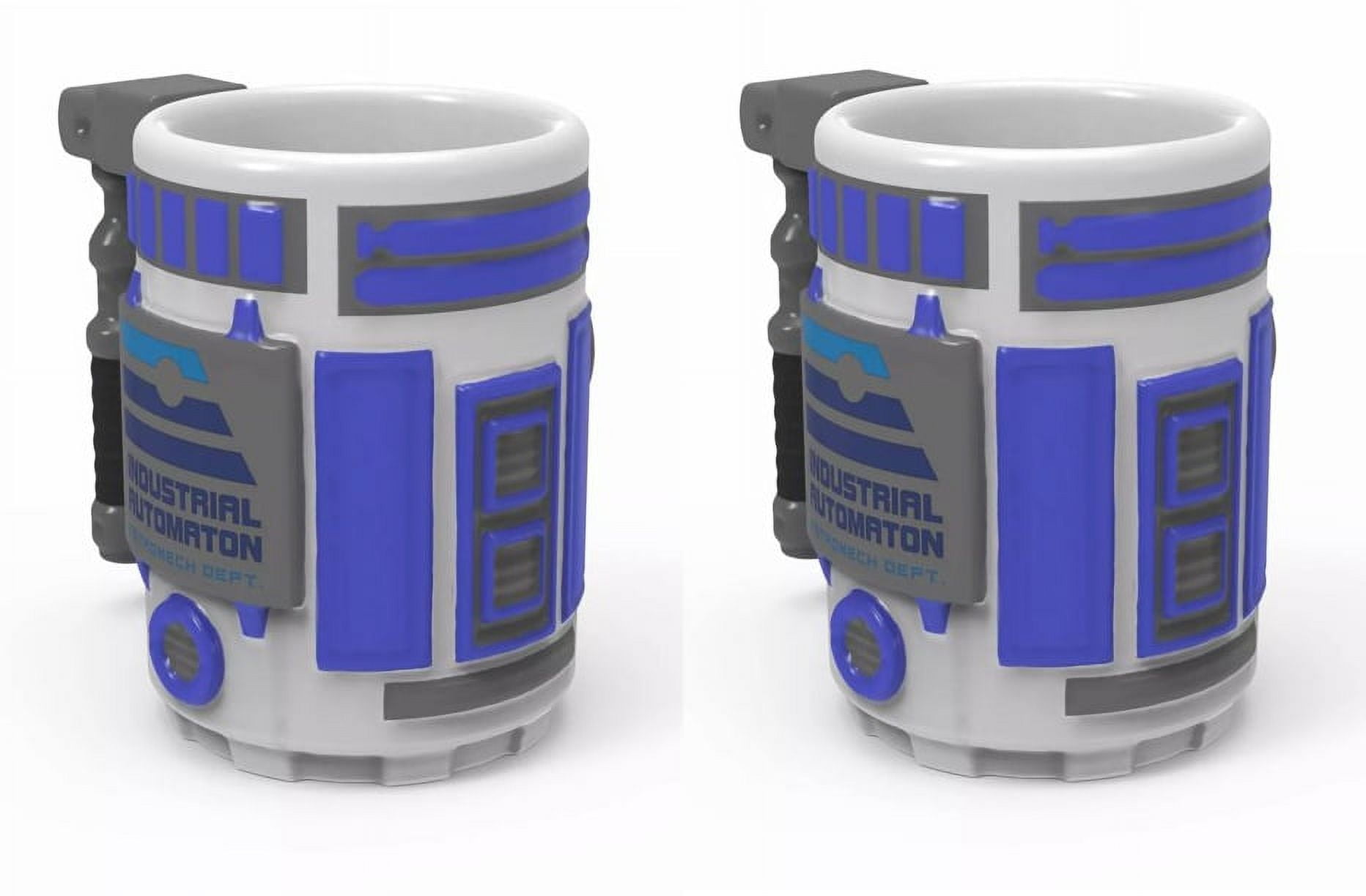 STAR WARS Galaxy's Edge R2-D2 Ceramic Sculpted Mug 14oz - SETx2 ...