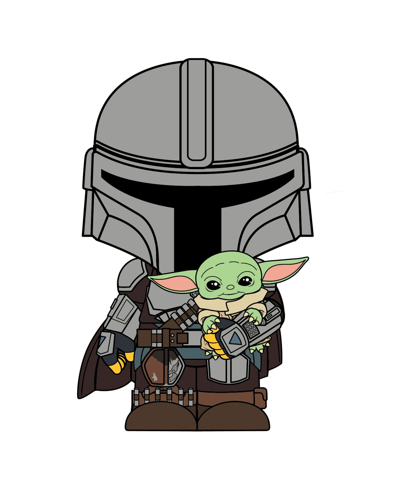 STAR WARS MANDALORIAN AND GROGU PVC BANK - Walmart.com