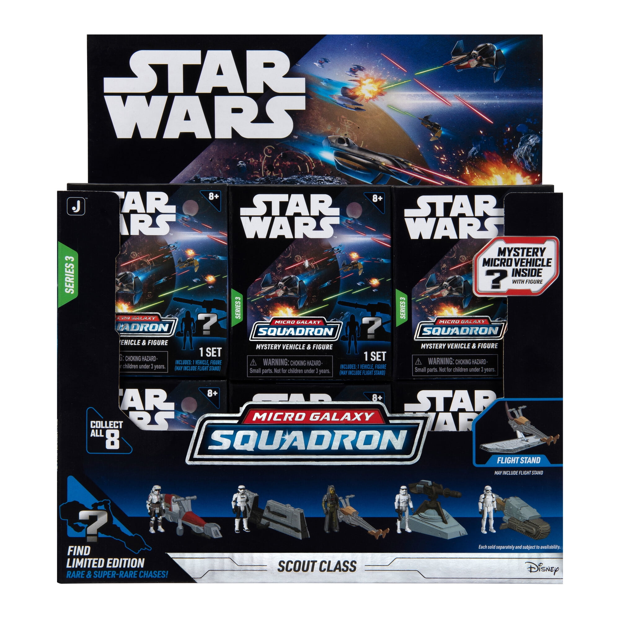 STAR WARS Miniature Toy - Micro Galaxy Squadron Scout Class Mystery ...