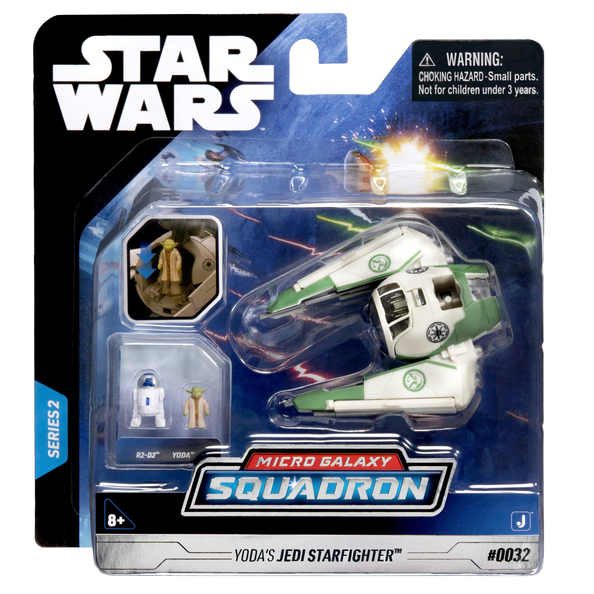 STAR WARS Micro Galaxy Squadron Yoda's Jedi Starfighter - 3 inch Light ...