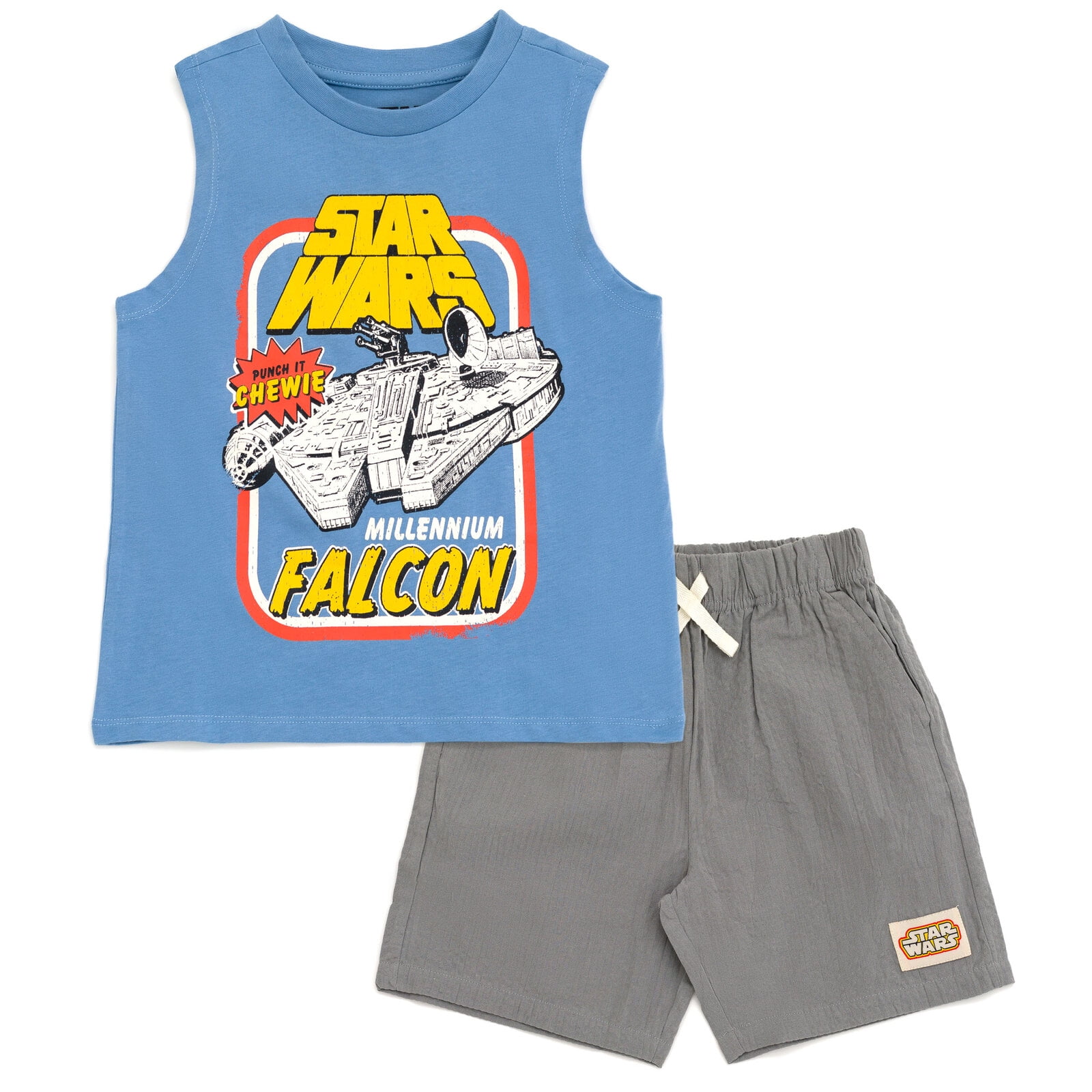 STAR WARS Millennium Falcon Tank Top and Shorts Outfit Set Toddler to ...