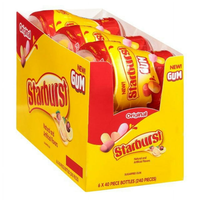 STARBURST ORIGINAL GUM BIG E BOTTLE 6 PER INNER PACK - Walmart.com