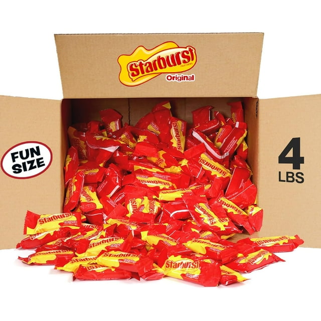 STARBURST Original Fun Size Chewy Candy Bulk Pack, 4 Pound Box ...