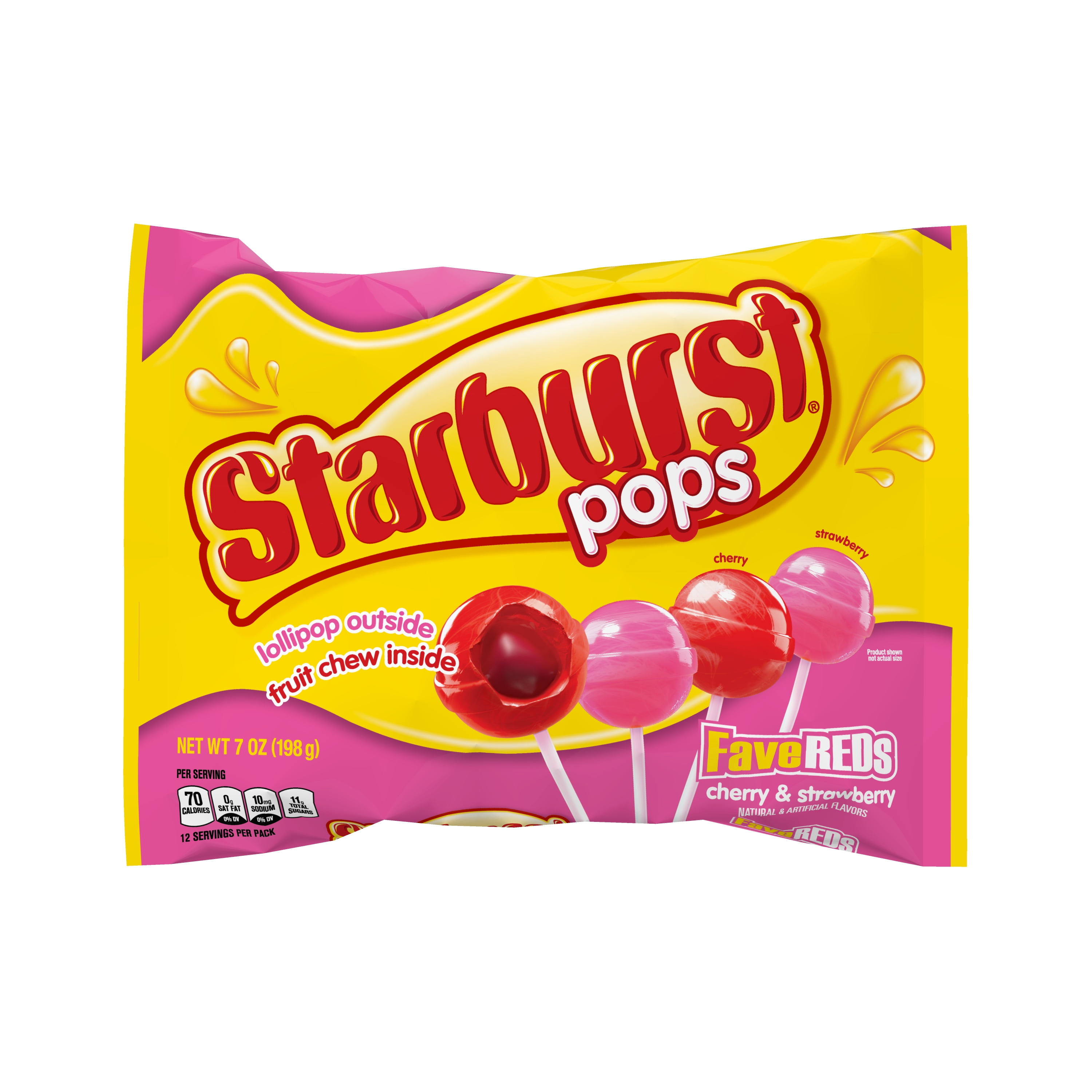 STARBURST Pops FaveREDs Halloween Candy, Lollipops & Suckers, Hard ...