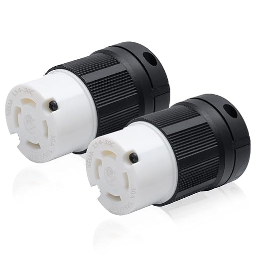 STARELO 2PCS Locking Connector for Generator NEMA L14-30C Extension ...
