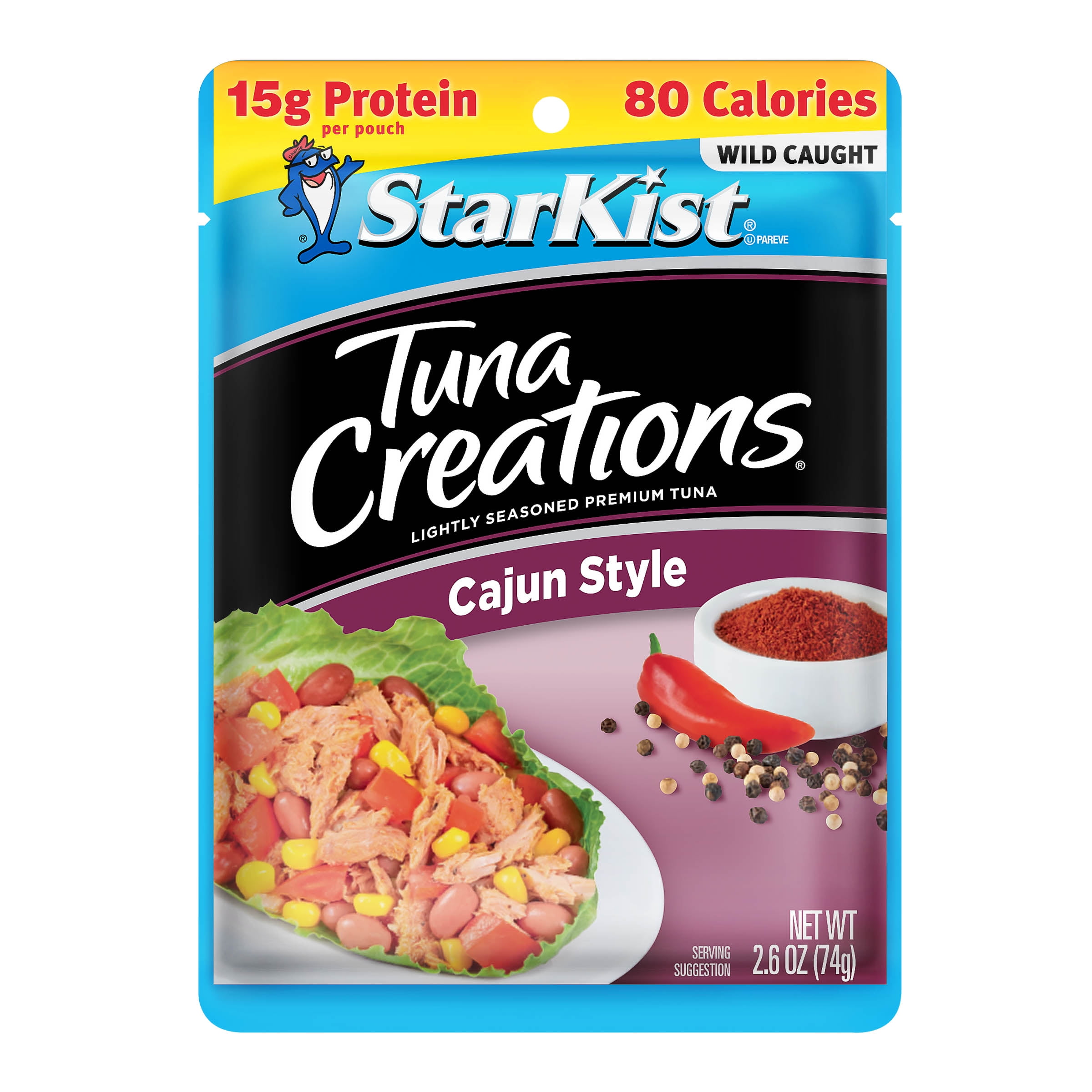 Starkist Tuna Creations Cajun Style, 2.6 oz Pouch - Walmart.com