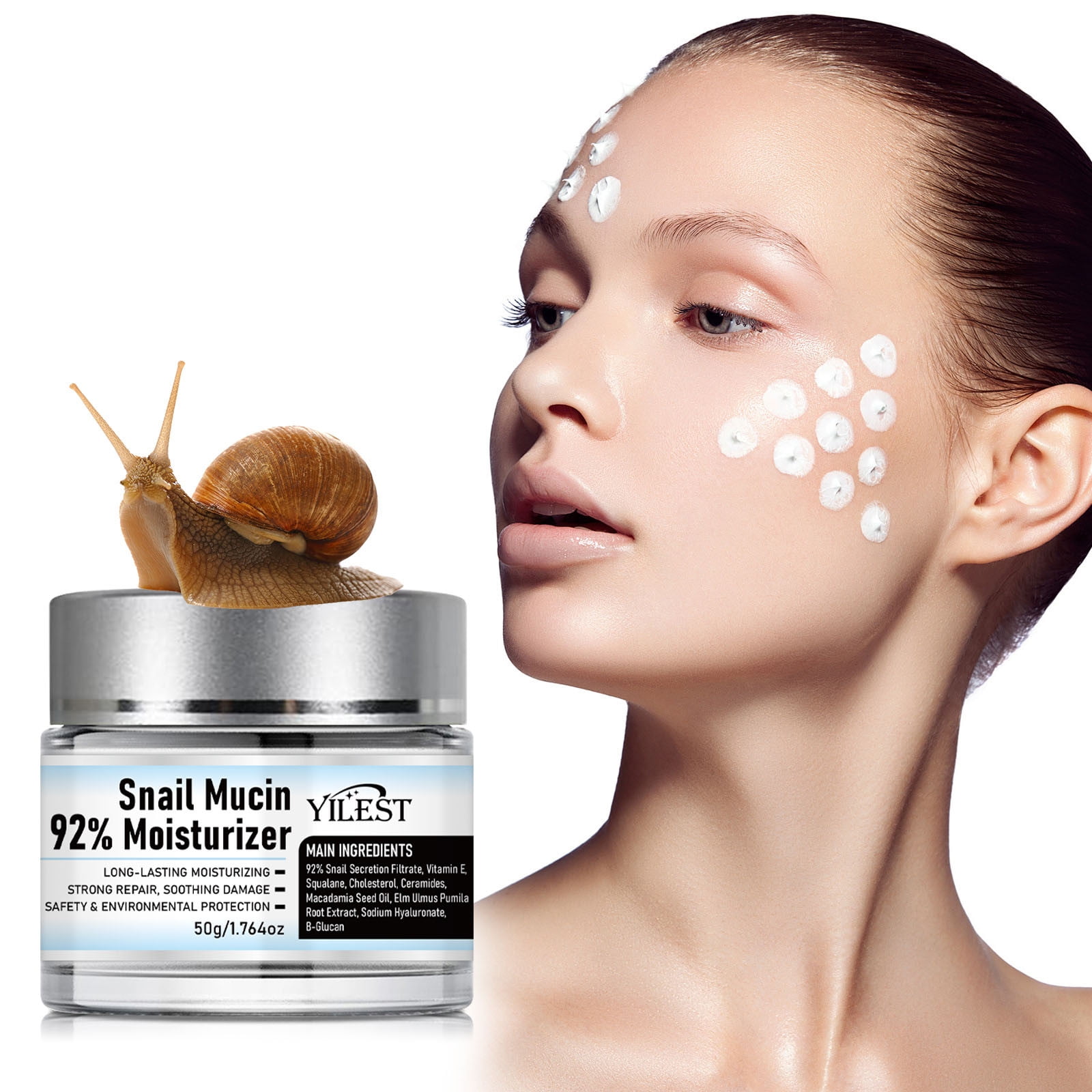 STARLAN Snail Mucin 92% Moisturizer Daily Face Moisturizer, Nourishing ... STARLAN Snail Mucin 92% Moisturizer Daily Face Moisturizer, Nourishing ...