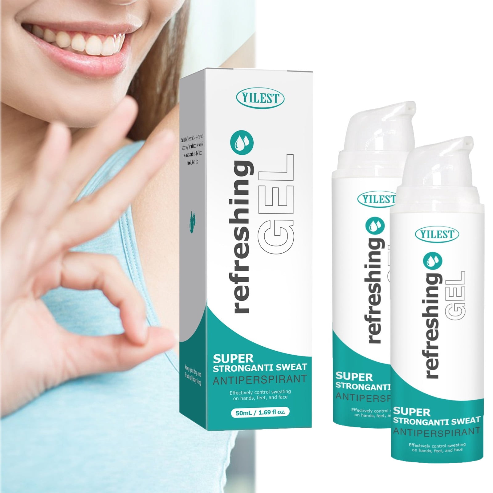 STARLAN The Underarm Deodorant Gel, Antiperspirant Gel, Untiperspirant ...