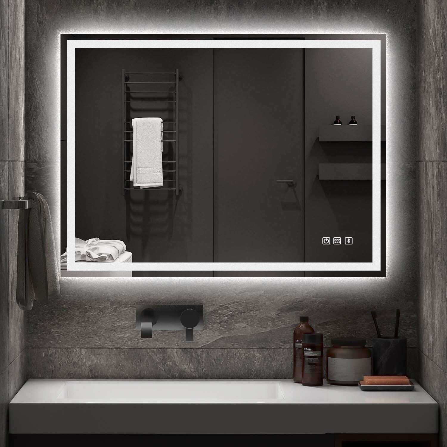 STARLEAD LED Bathroom Mirror,32*24 inch LED Mirror for Bathroom,Bthroom ...