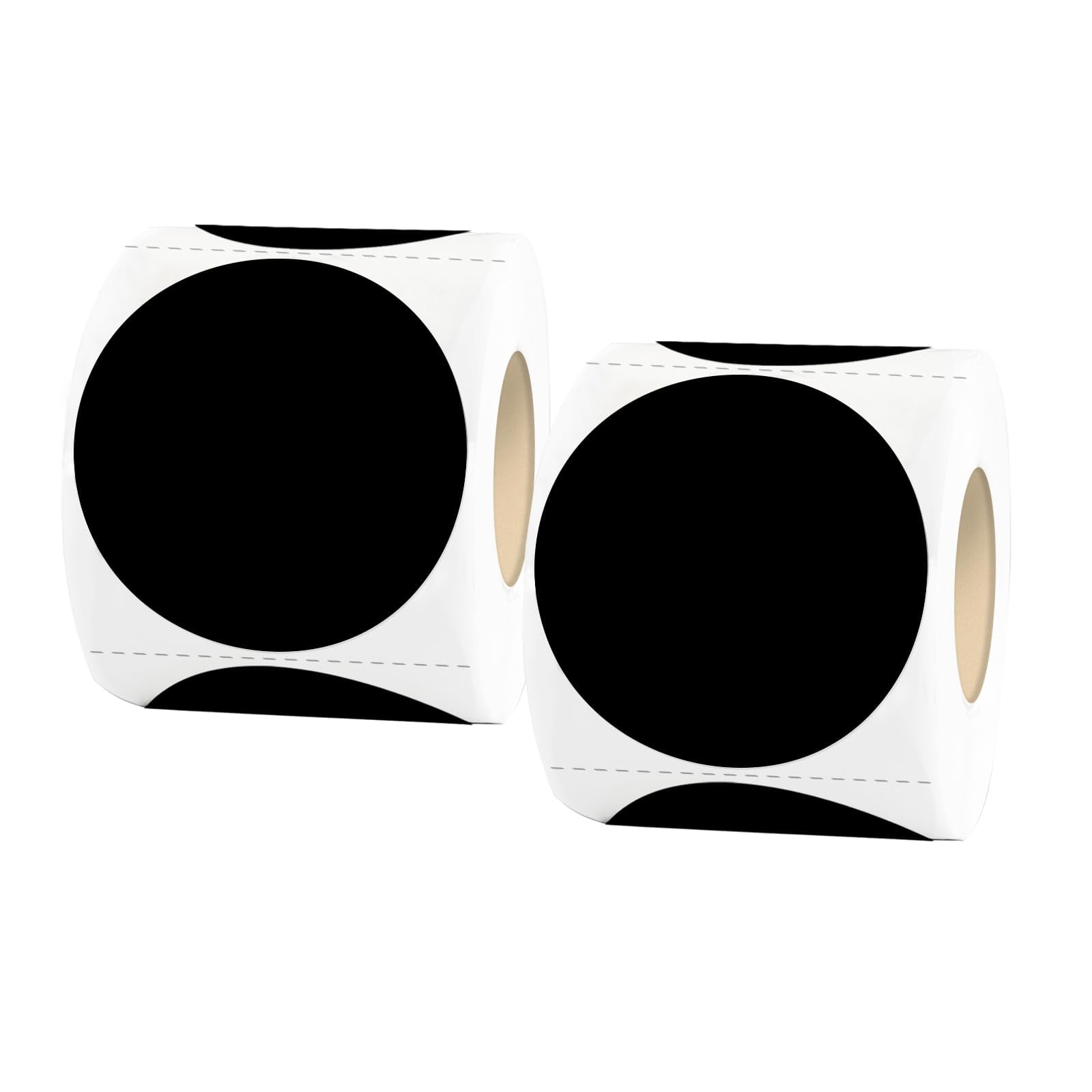 STARLIBOO Black Stickers, Dot Stickers 2 Inch, Black Circle Stickers ...