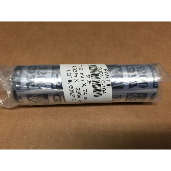 STARLIGHT- 1 Zebra Wax Resin Thermal Barcode Ribbon Refill 110Mm X 74Mm P/N 800130-104 New ...