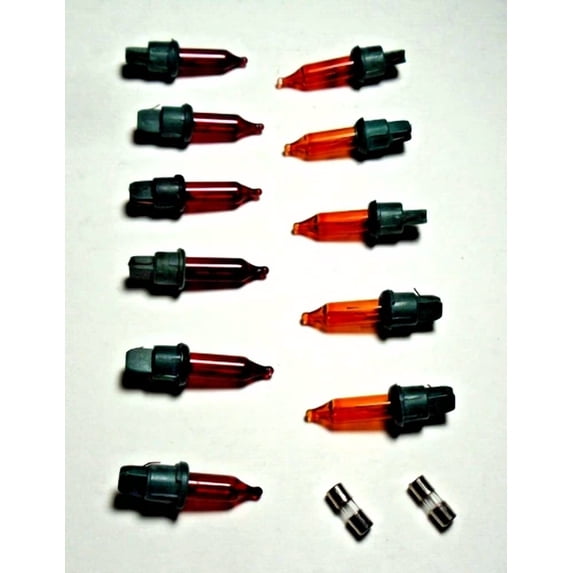 STARLIGHT- 11 Red/Orange Mini Bulbs 2.5/3.5-V And 2 Fuses For ...
