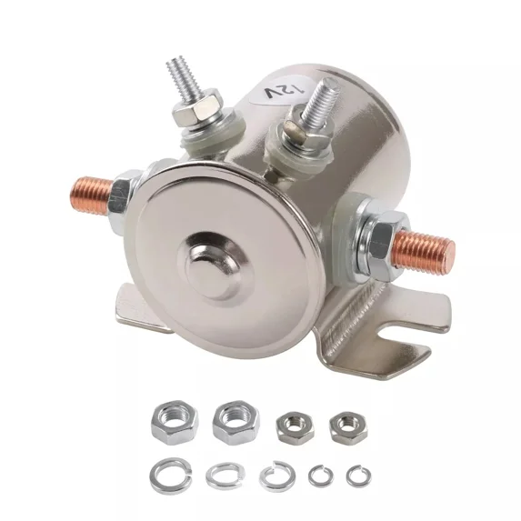 STARLIGHT- 12 V Max 300A Duty Solenoid Relay 4-Terminal For Golf Carts ...