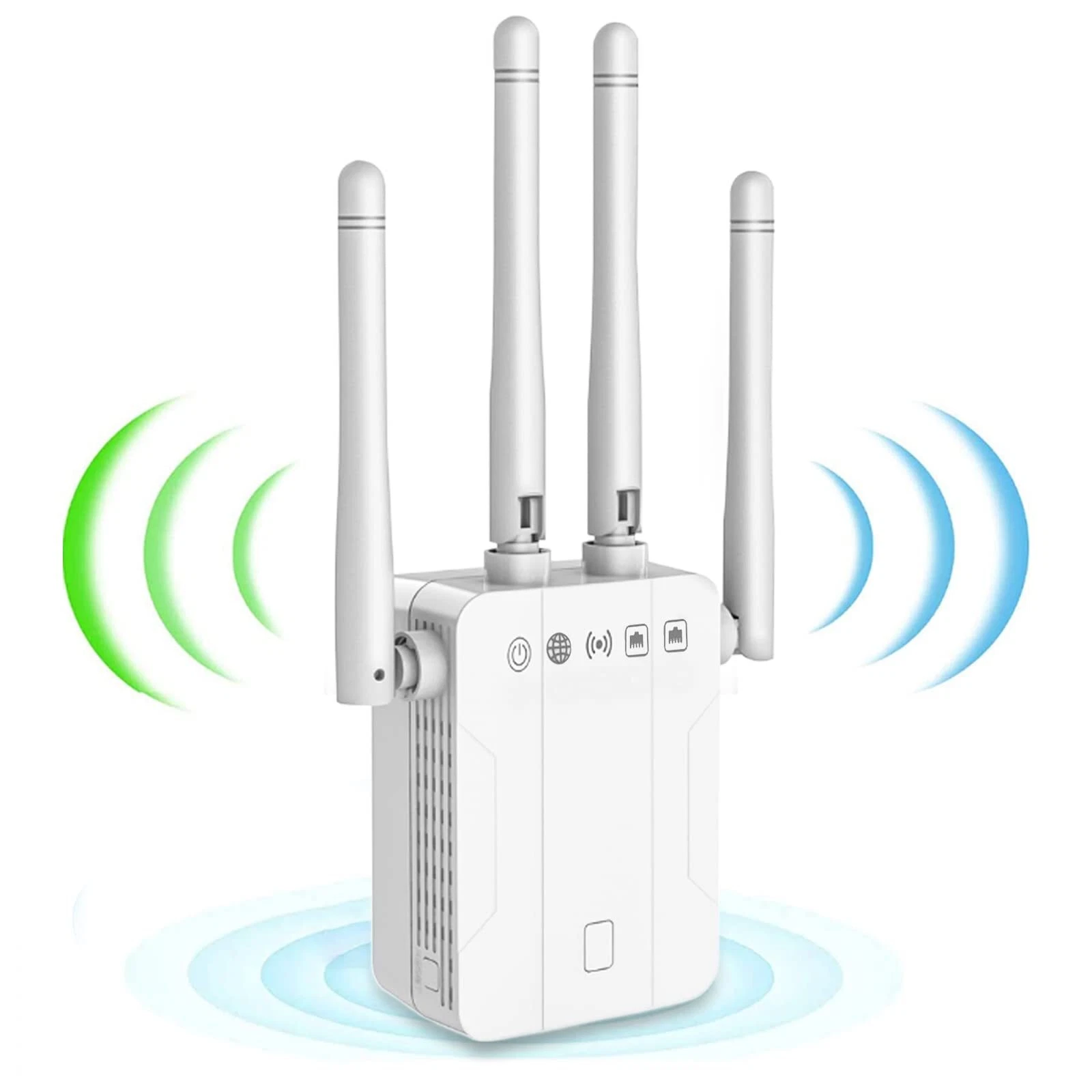 STARLIGHT- 1200Mbps Dual Band Wifi Extender, 4 Antennas, 8000 Sq.Ft ...