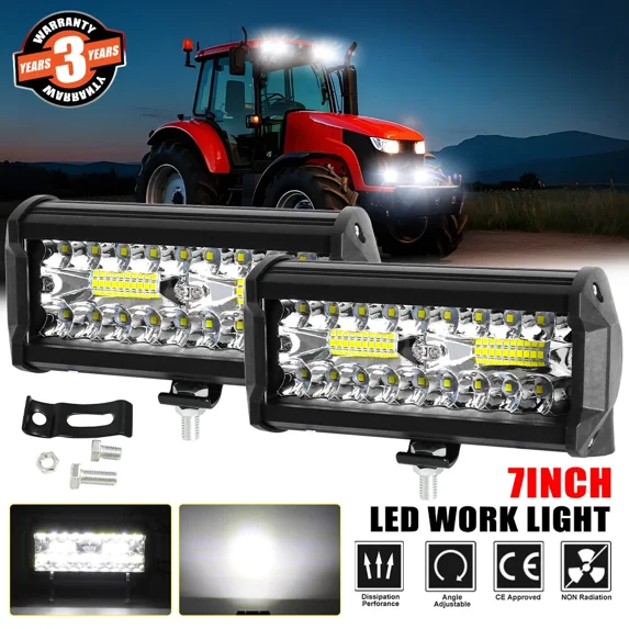 STARLIGHT- 12V 7Inch 80W Led Work Light Headlight Fit John Deere Case ...