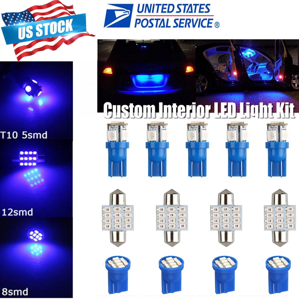 STARLIGHT- 13X Auto Car Interior Led Lights Dome License Plate Lamp 12V ...