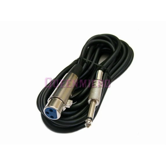 STARLIGHT- 15Ft Xlr 3Pin Female To 1/4" Mono Plug Shielded Mic ...