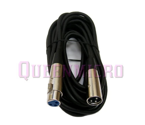 STARLIGHT- 15Ft Xlr 3Pin Male Female Balanced Microphone Mic Audio Cord ...