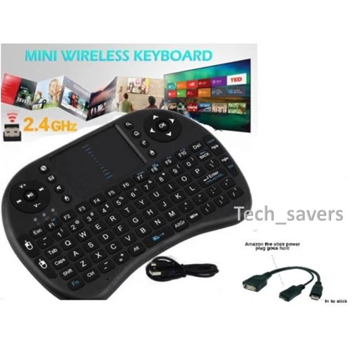 STARLIGHT- 2.4G Rf Mini Wireless Keyboard Mouse For Amazon Fire Stick ...