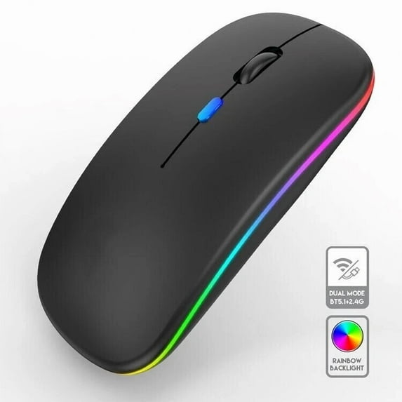 STARLIGHT- 2.4Ghz Wireless Optical Mouse Usb Rechargeable Rgb Cordless ...