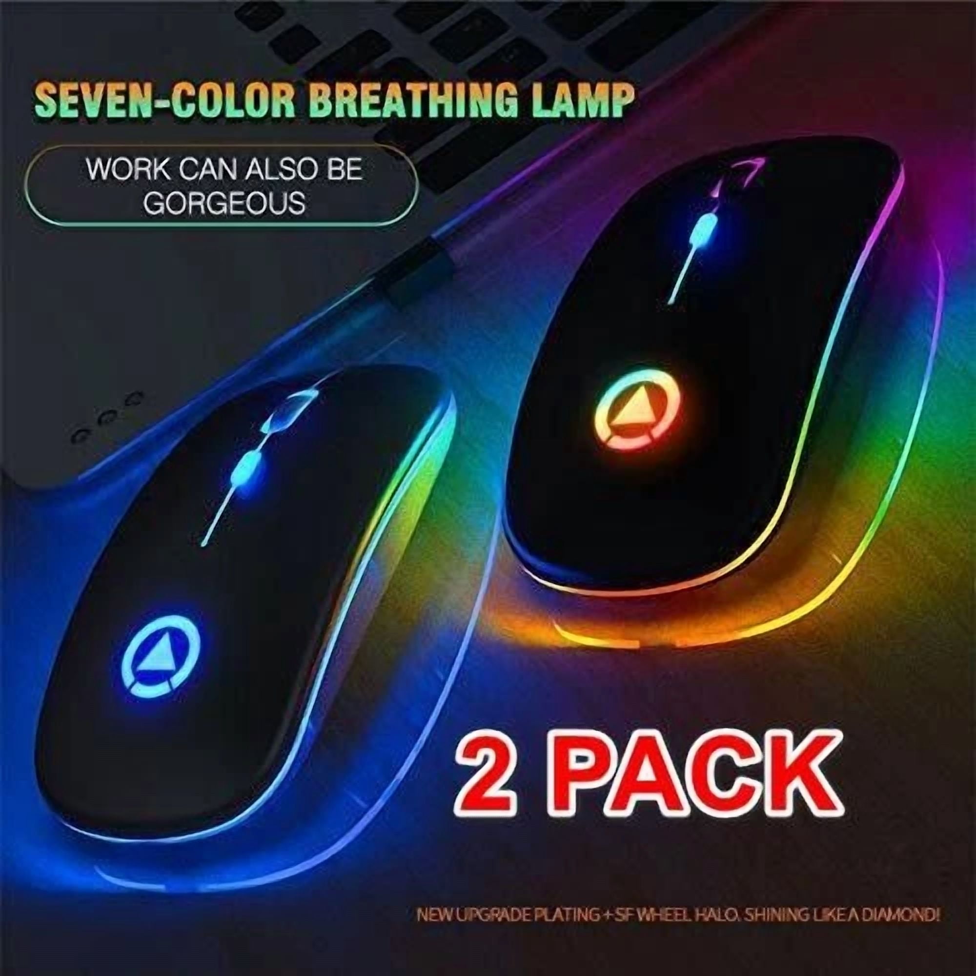STARLIGHT- 2.4Ghz Wireless Optical Mouse Usb Rechargeable Rgb Cordless ...