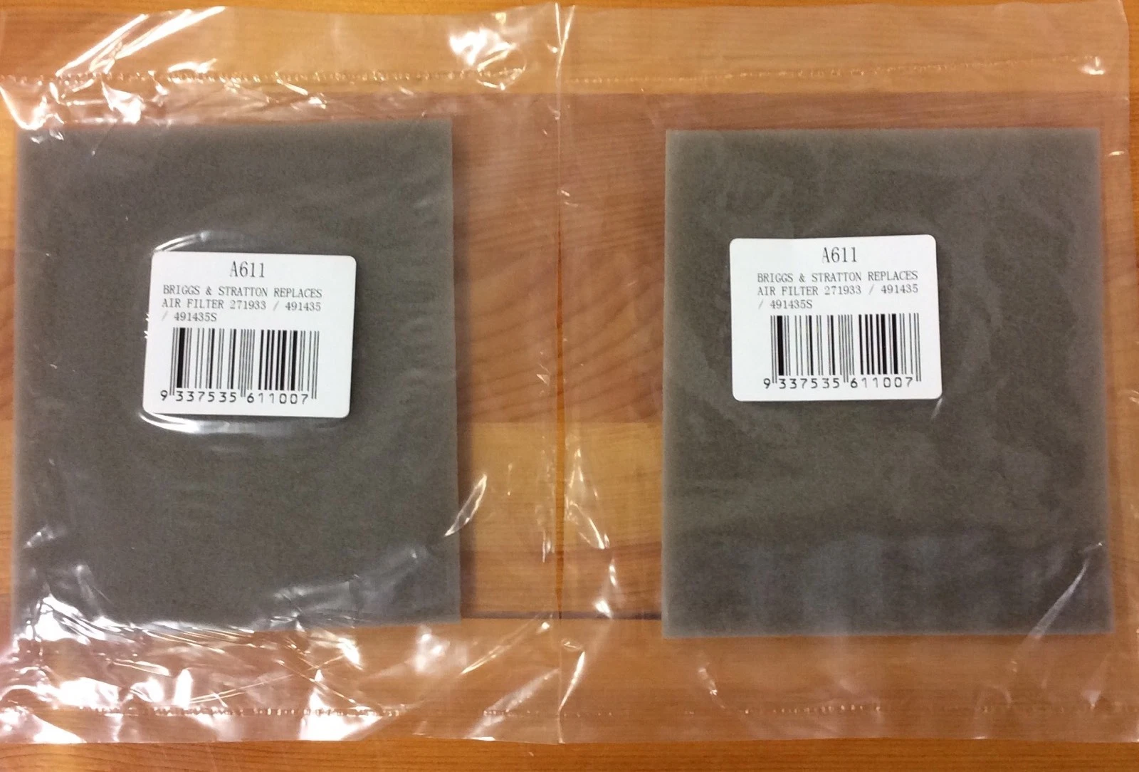 STARLIGHT- 2 Pack Air Filter Pre-Cleaner Replaces Briggs 491435 491435S ...