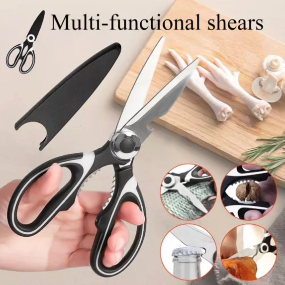 STARLIGHT- 2 Pack Heavy Duty Kitchen Shears Stainless Steel Kitchen ...