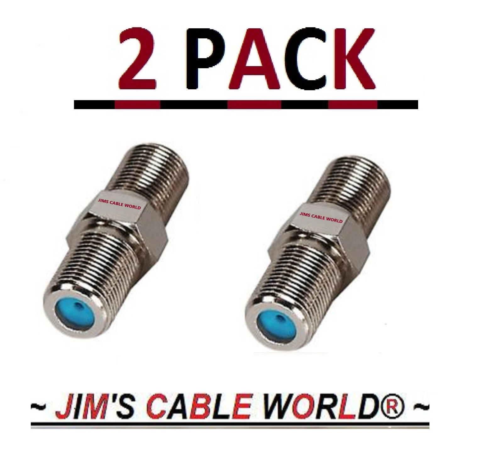 STARLIGHT- 2 Pack Ppc 3Ghz High Speed F-81 Coaxial Cable Splice Barrels ...