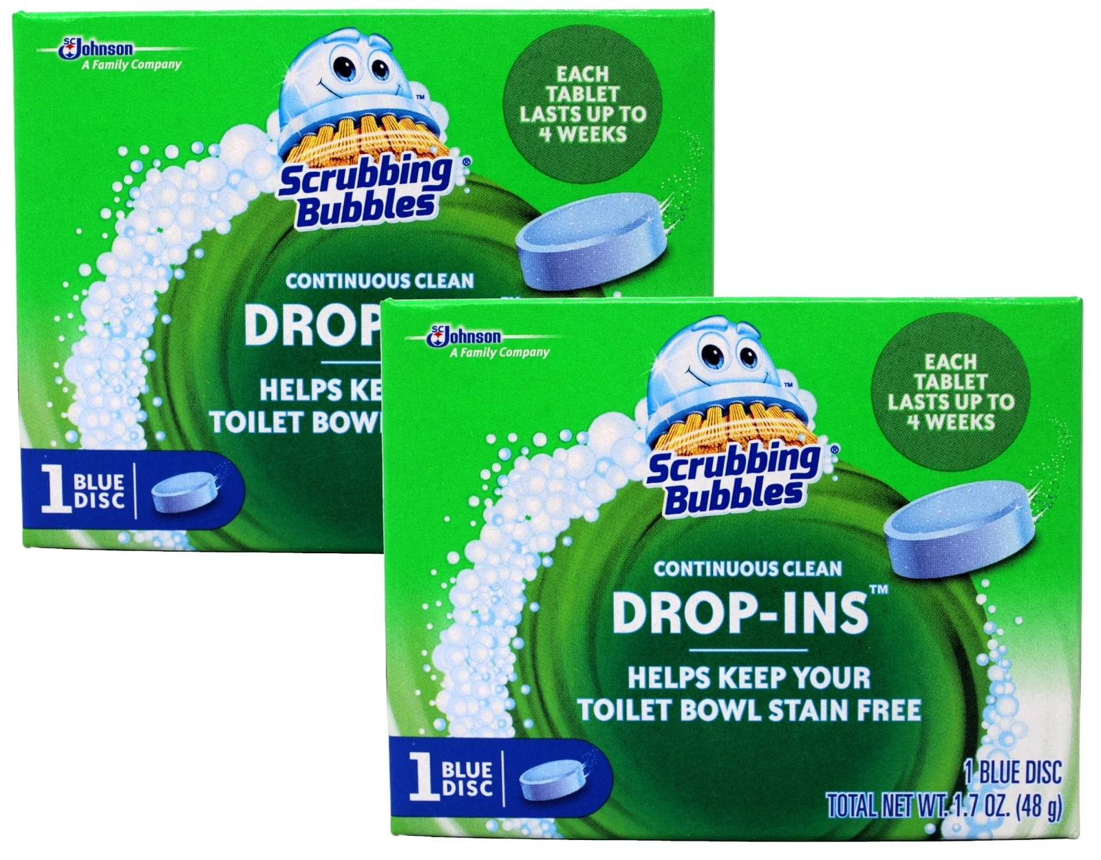 STARLIGHT- 2 Pk Scrubbing Bubbles Continuous Clean Drop-Ins, Toilet ...