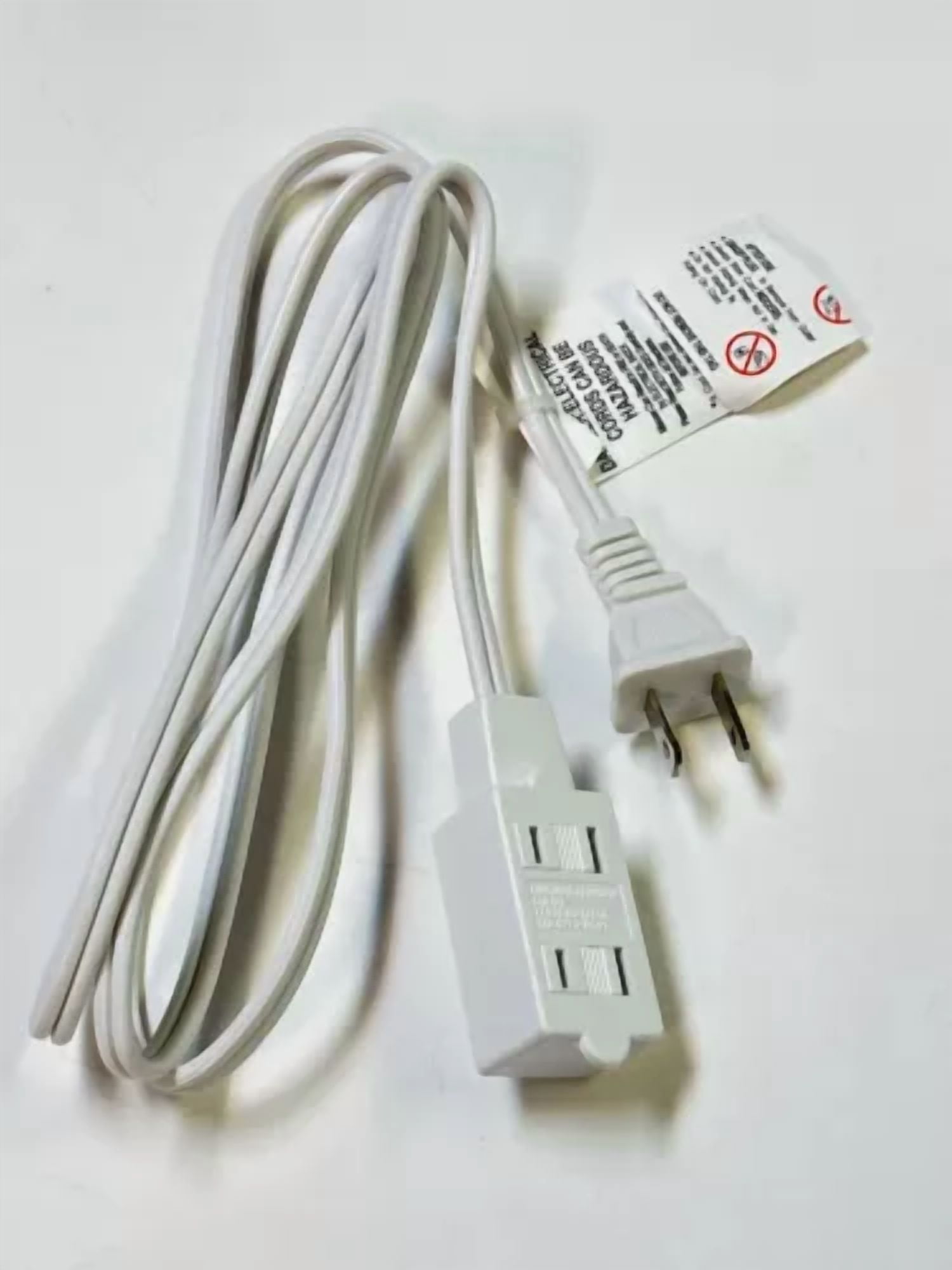 STARLIGHT- 2 Prong Power Strip 3 Outlets Plug 4Ft Long Extension Cord ...
