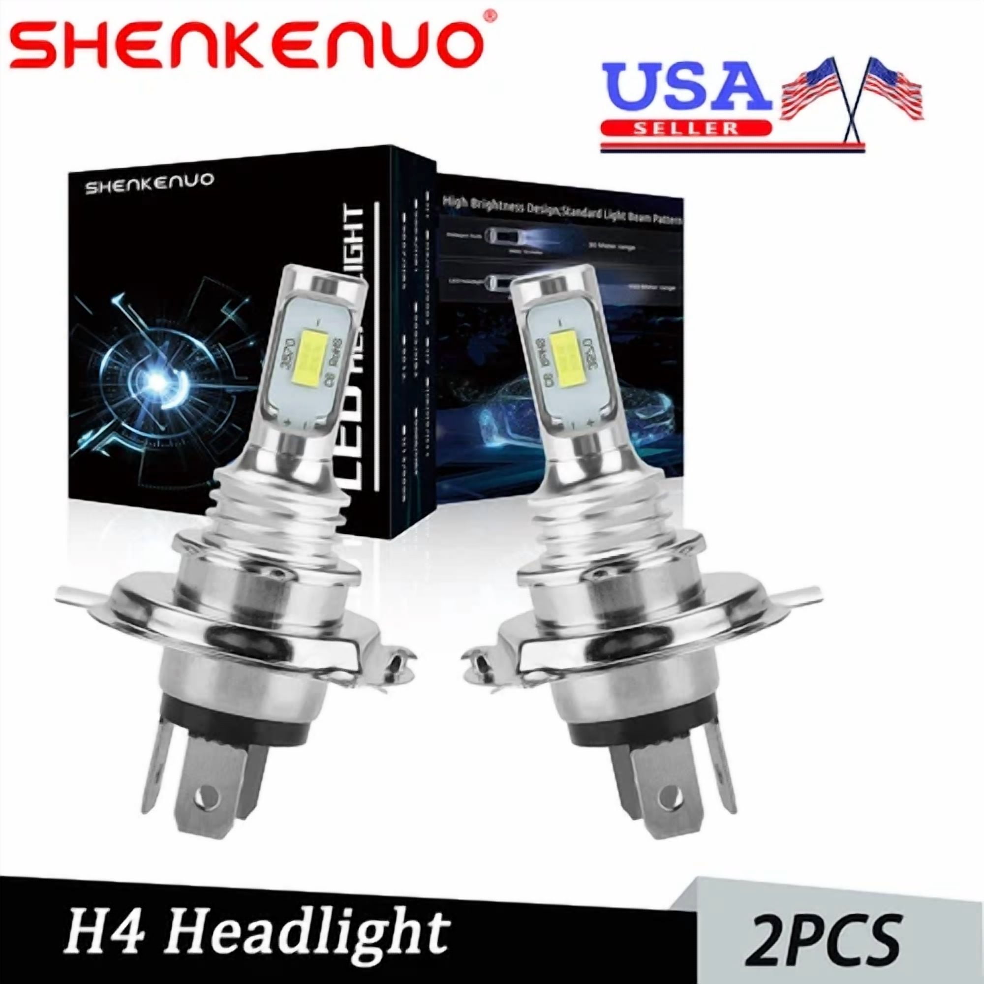 STARLIGHT- 2 Super Bright Led Headlight Bulbs For 2009 Suzuki Lt-A750 ...