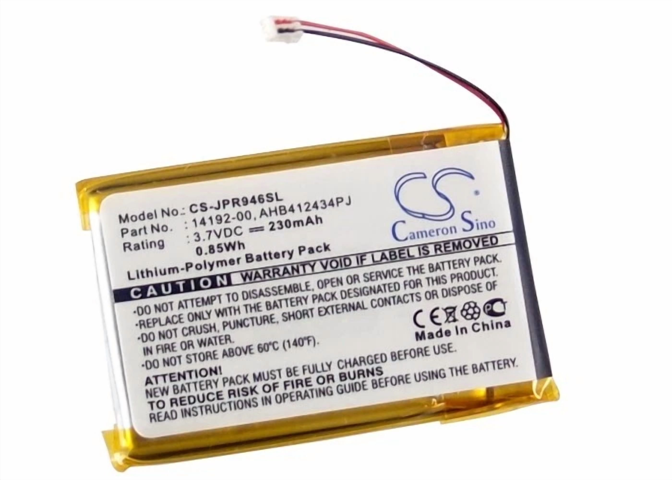 STARLIGHT- 230Mah Battery For Jabra Pro 9400,Pro 9450,Pro 9460,Pro 9465...9470,Ahb412434Pj ...