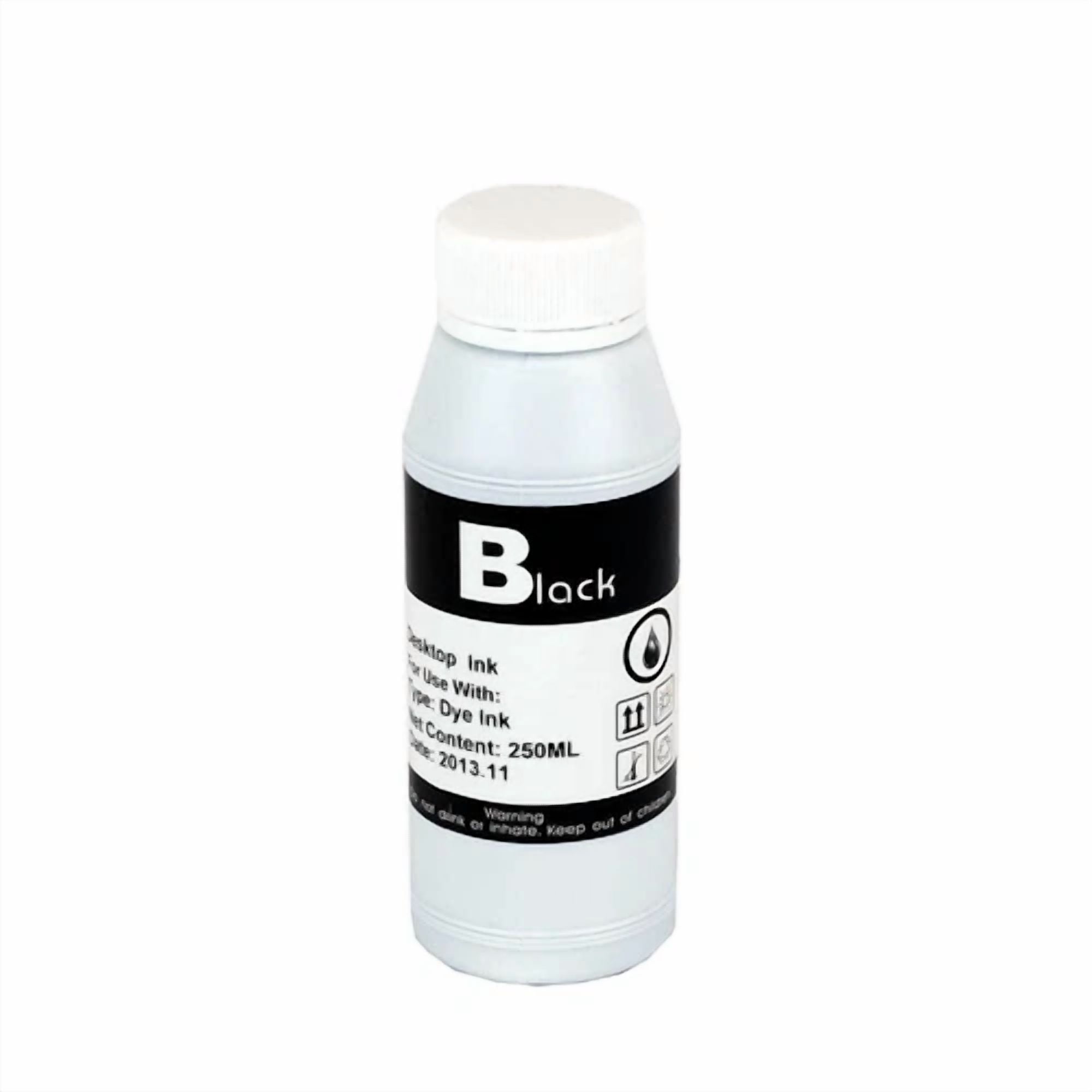 STARLIGHT- 250 Ml (10 Oz) Premium Black Refill Ink For All Hp Epson Eco ...