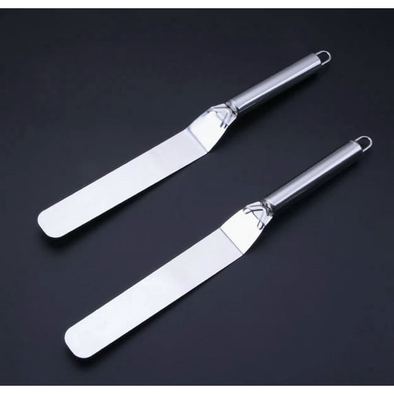 STARLIGHT- 2Pcnew Cake Cream Stainless Steel Spatula Knife Smoother ...