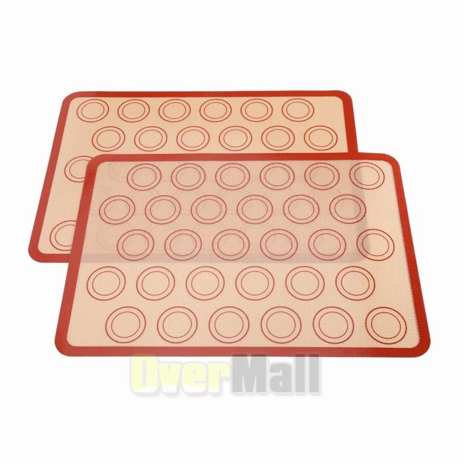 STARLIGHT- 2Pcs Silicone Pastry Cake Macaron Macaroon Oven Baking Mould ...