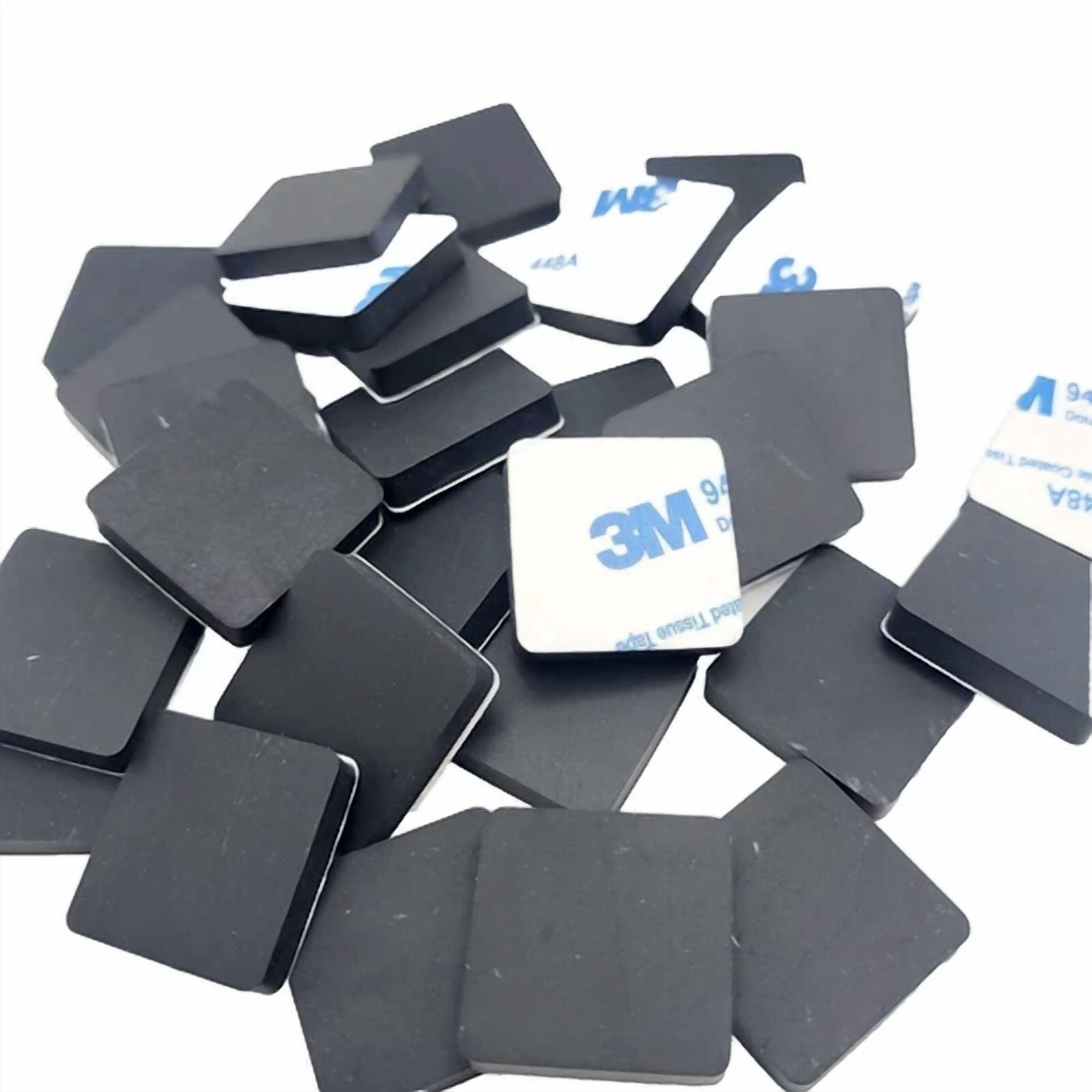 STARLIGHT- 3/16" Thick Stick On Rubber Feet 1" Square Bumpers 3M ...