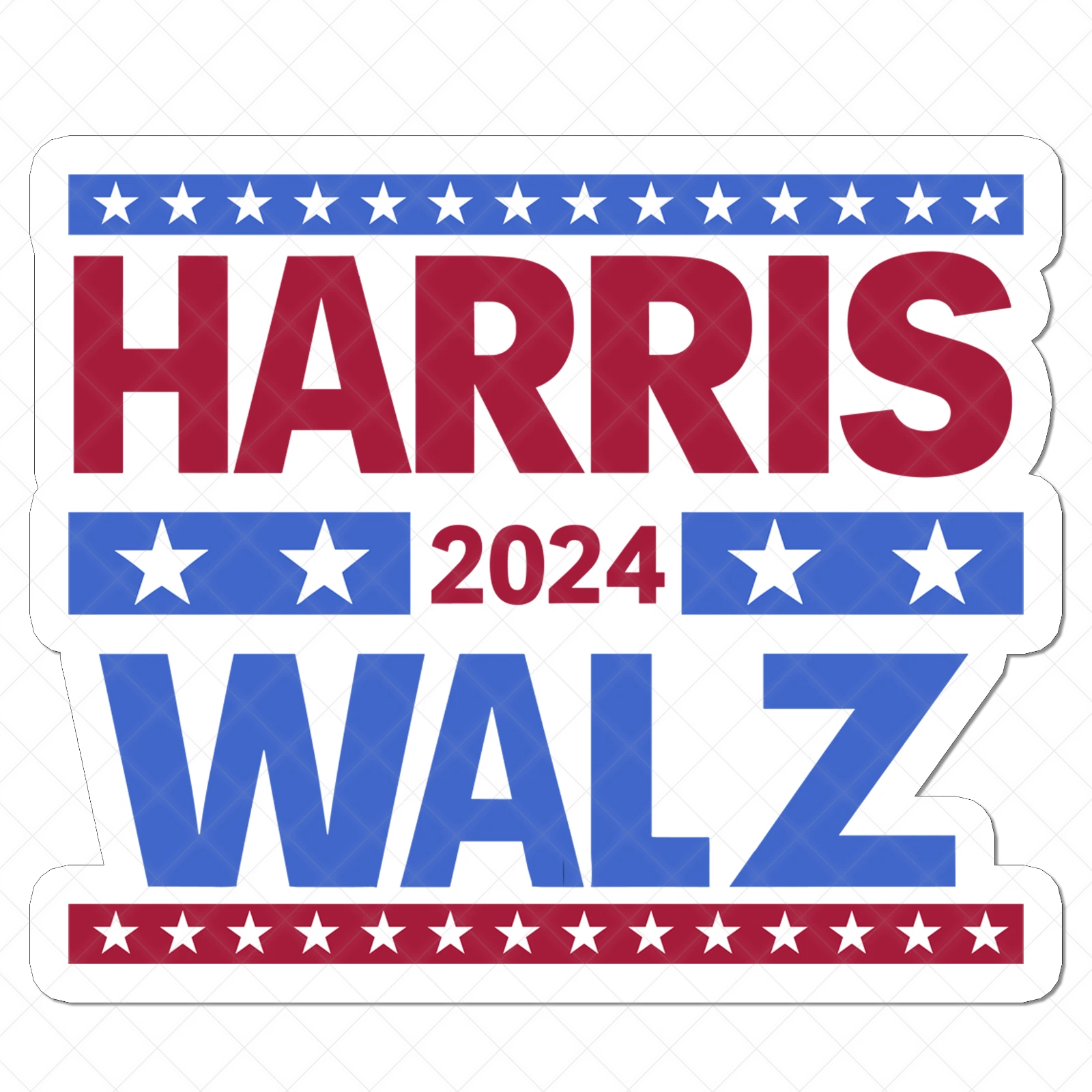 STARLIGHT- 3 Pack Kamala Harris & Walz 2024 Election Stickers Vinyl ...