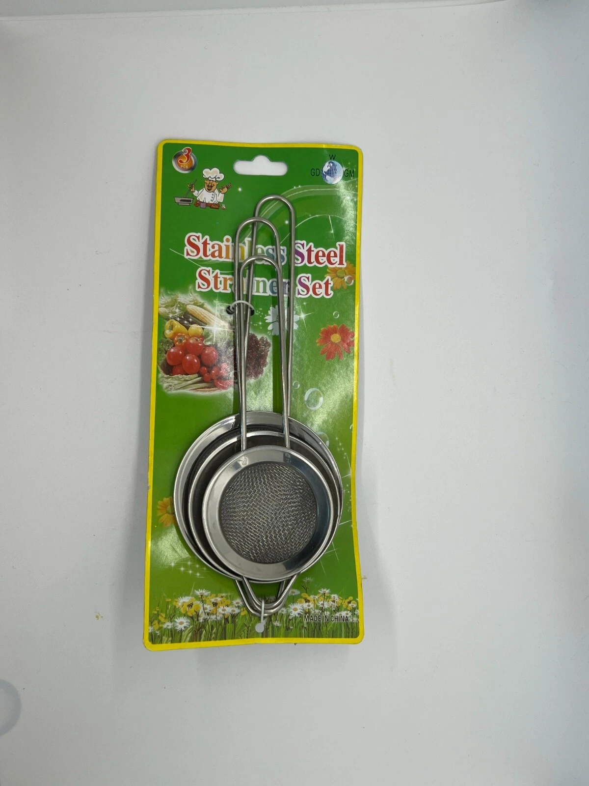 STARLIGHT- 3 Pc Stainless Steel Strainer Mesh Mini Sifter Kitchen Food ...