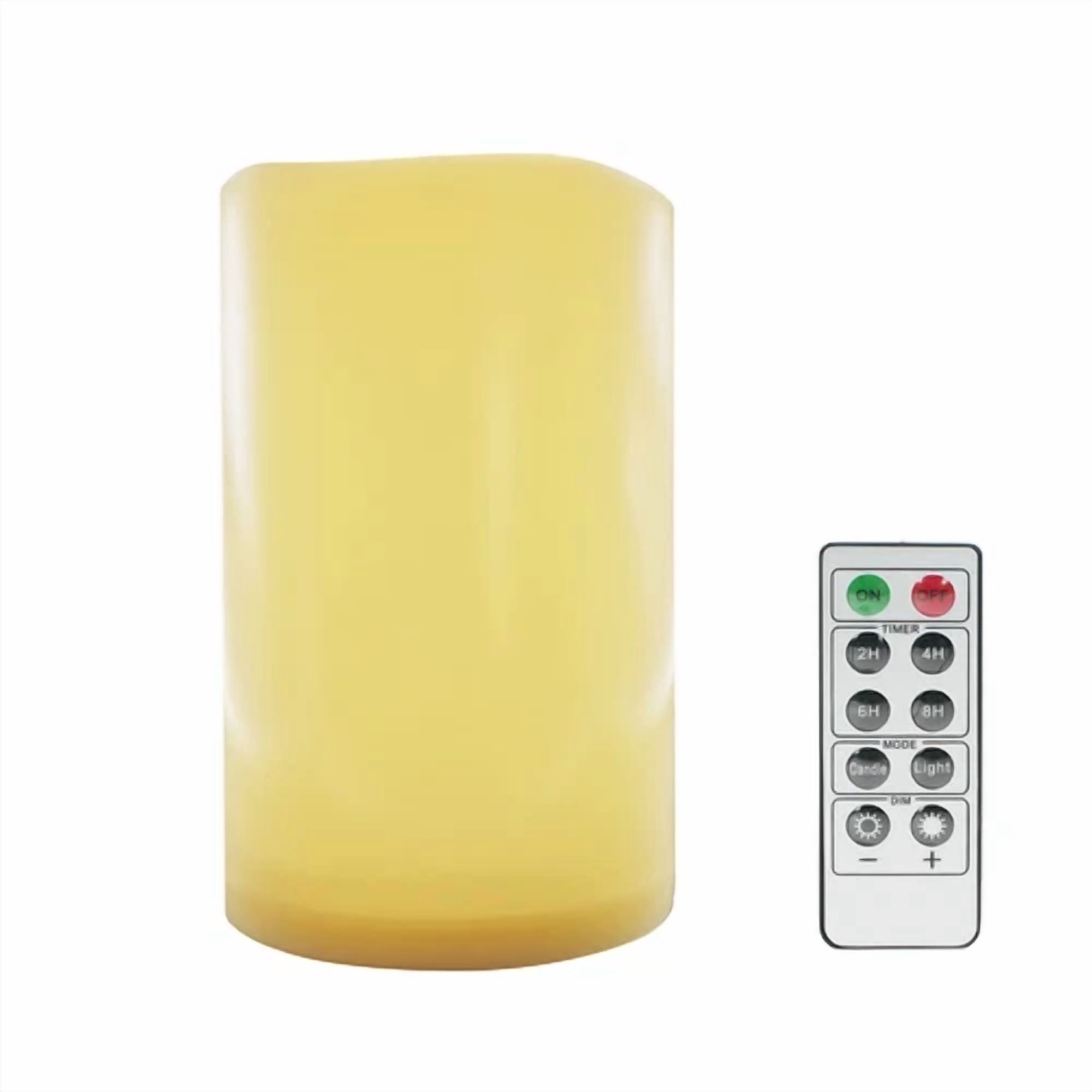 STARLIGHT- 3"X5"Flickering Flameless Led Pillar Candle With Timer ...