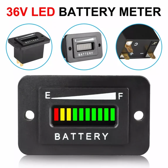 STARLIGHT- 36V Led Battery Indicator Meter Gauge For Ezgo Club Car ...